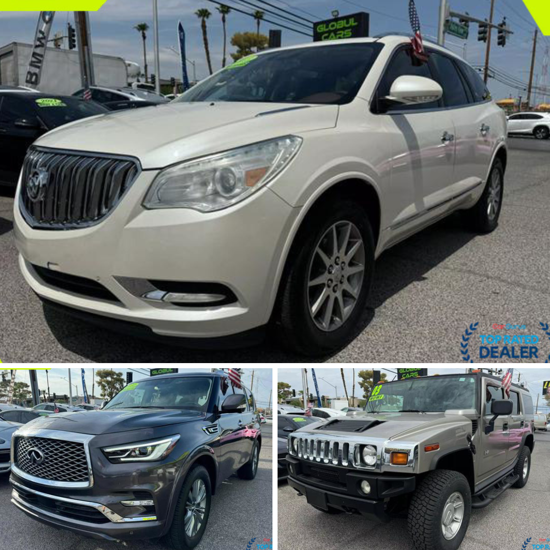 GLOBUL CARS Luxury Clash: Buick Enclave, HUMMER H2, and INFINITI QX80 ...